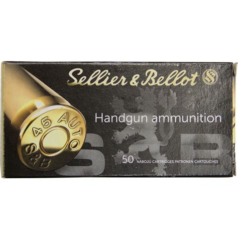 Ammomart 45 Acp Sellier And Bellot 230gr Fmj 50 Rounds
