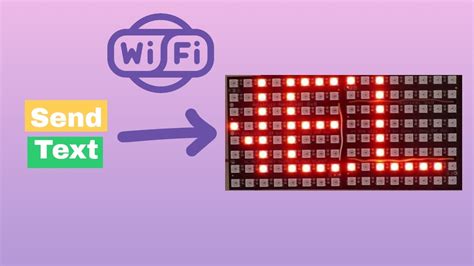 Send Text To Esp8266 Powered Neomatrix Via Web Interface Baba Awesam