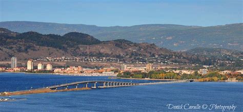 William Bennette Bridge And Downtown Kelowna