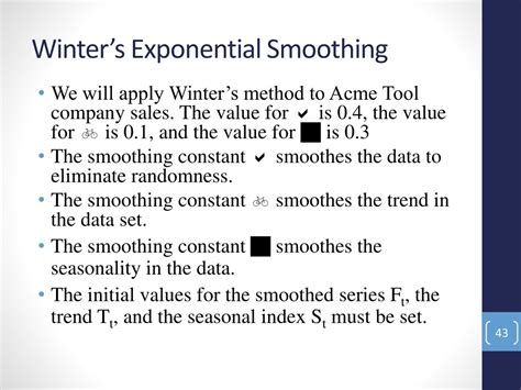 PPT MOVING AVERAGES AND EXPONENTIAL SMOOTHING PowerPoint Presentation ID