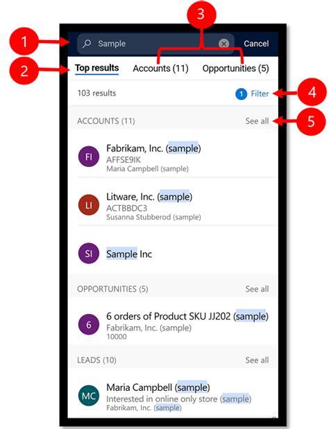 Power Apps 모바일 앱에서 모델 기반 앱용 Dataverse 검색 사용 Power Apps Microsoft Learn