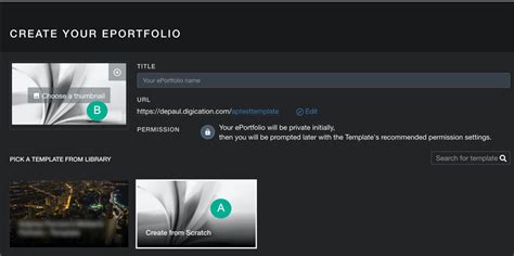 Creating An Eportfolio Template Digication Technology Teaching Guides Teaching Commons