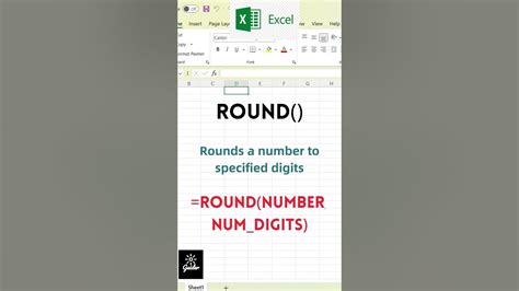 Round Execl Excelfunctionsguide Exceltips Exceltutorial Exceltricks Excelformula Youtube