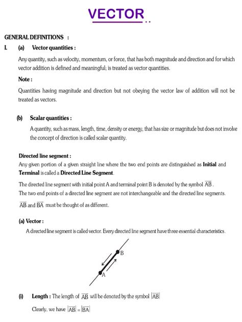 Vector Iitian Notes Kota Pdf