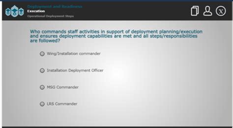 operational deployment steps flashcards quizlet