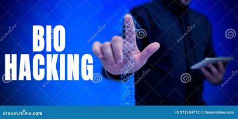 Text Showing Inspiration Bio Hacking Business Idea Exploiting Genetic Material Experimentally