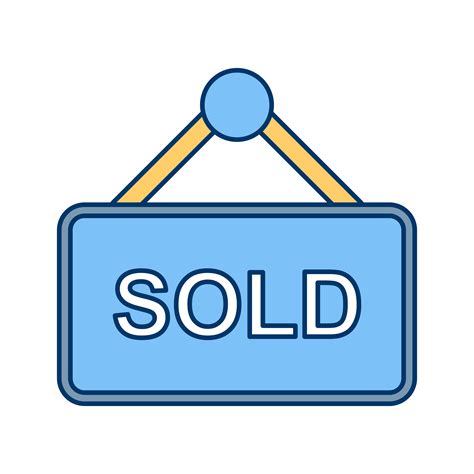 Sold Vector Icon 357594 Vector Art At Vecteezy