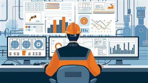 An Engineer Working On Multiple Computer Screens Showing Management