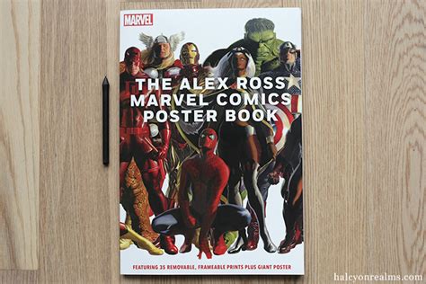 The Alex Ross Marvel Comics Poster Book Review Halcyon Realms Art Book Reviews Anime