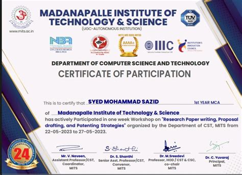 Mohammad Sazid Syed On Linkedin Workshop