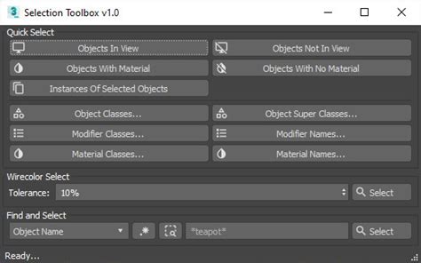 Selection Toolbox Scriptspot