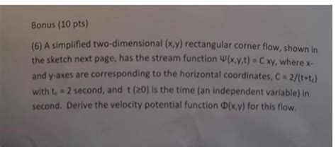 Solved A Simplified Two Dimensional X Y Rectangular Chegg