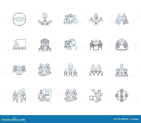 Staff And Planning Outline Icons Collection Staffing Planning Organizing Scheduling Hiring