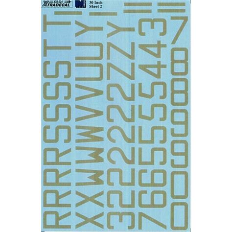 Decals Raf Code Letters And Numbers 30 Sky Double Sheet 132 32024