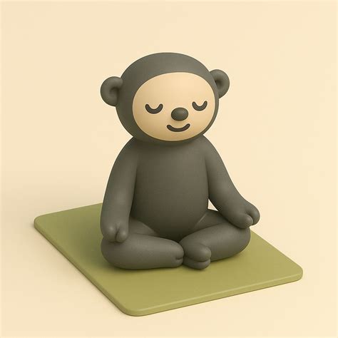 A Sloth Bear Doing Yoga Subbu Athikunte