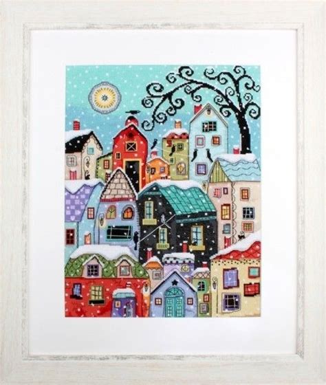 Набор для вышивания «РТО M654 Тихо падает на крыши снег купить в интернет магазине «Мир Вышивки