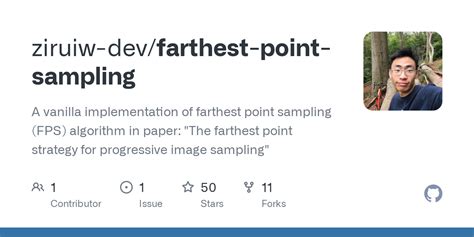 GitHub Ziruiw Dev Farthest Point Sampling A Vanilla Implementation Of Farthest Point Sampling