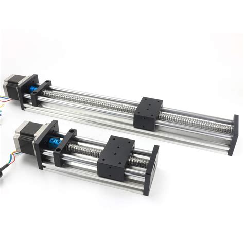 RATTMMOTOR Linear Stage Actuator Travel Length 200mm Double Optical Axis Ball Screw Linear Slide
