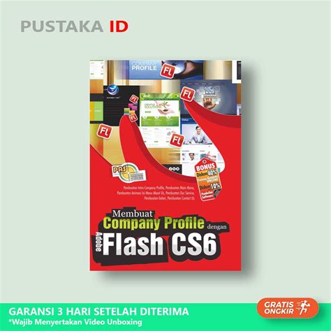 หนังสือคู่มือการใช้งานและโซลูชั่น โปรไฟล์บริษัทสร้างด้วย Adobe Flash Cs6 ต้นฉบับ Shopee