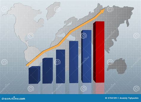 Graph With Arrow Up Stock Illustration Illustration Of Shaft