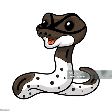 Kartun Python Bola Pied Oreo Lucu Ilustrasi Stok Unduh Gambar