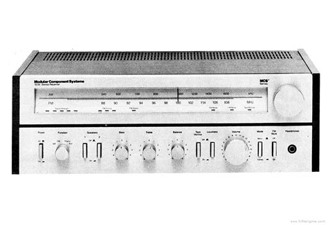 Modular Component Systems 3338 R Am Fm Stereo Receiver Manual Hifi Engine