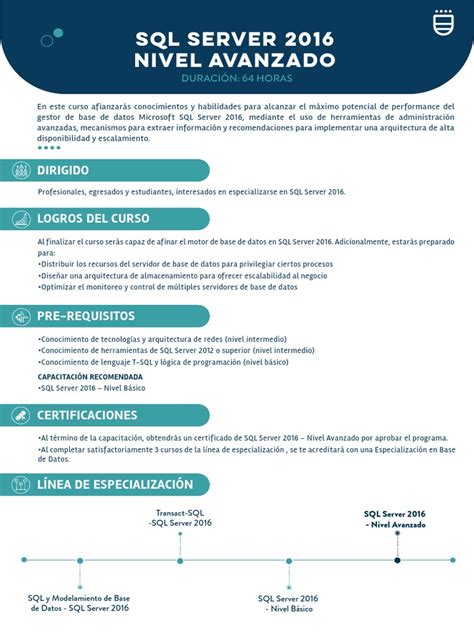 Sql Server 2016 Nivel Avanzado Pdf Servidor Sql De Microsoft
