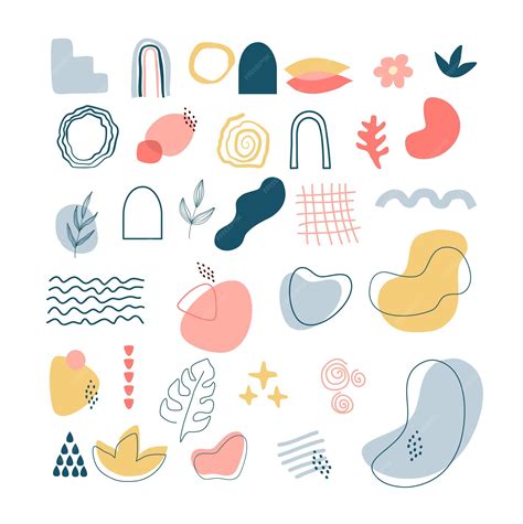 Premium Vector Set Of Abstract Doodle Vector
