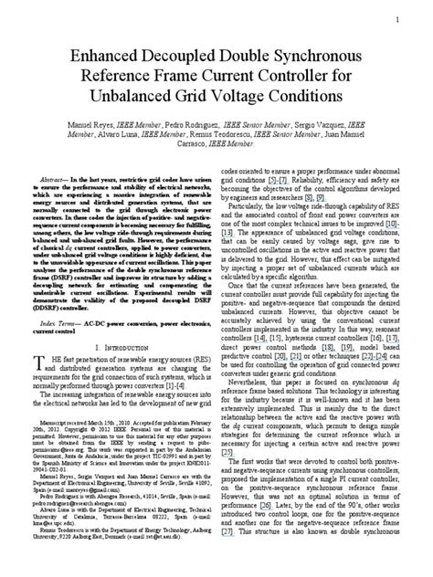 Enhanced Decoupled Double Synchronous Reference Frame Current