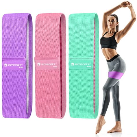 Anti Slip Resistance Bands For Legs And Butt 3 Level Flexible Workout