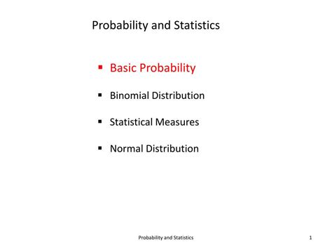 PPT Probability And Statistics PowerPoint Presentation Free Download ID 2185228