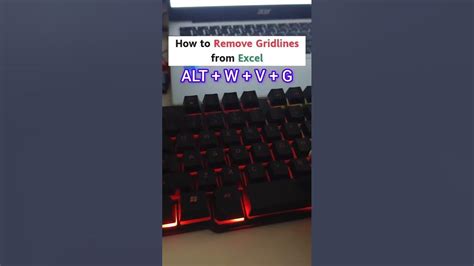 How To Remove Gridlines In Excel Exceltips Exceltricks Exceltutorial