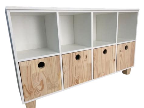 Cube Storage Unit With Pine Boxes Wood Marvels