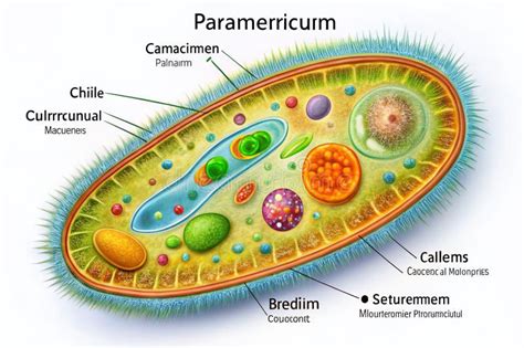 Comprehensive Illustration Of Paramecium Structure A Detailed Guide To
