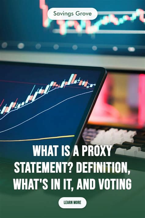 What Is A Proxy Statement Definition Whats In It And Voting