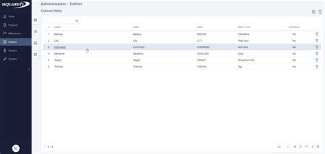 Manage Custom Fields Squash Documentation
