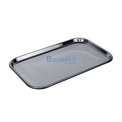 ถาดสแตนเลส ถาดสี่เหลี่ยม Stainless ถาดวางเครื่องมือ คุณภาพดีแบบตื้น สำหรับวางอุปกรณ์ต่างๆ