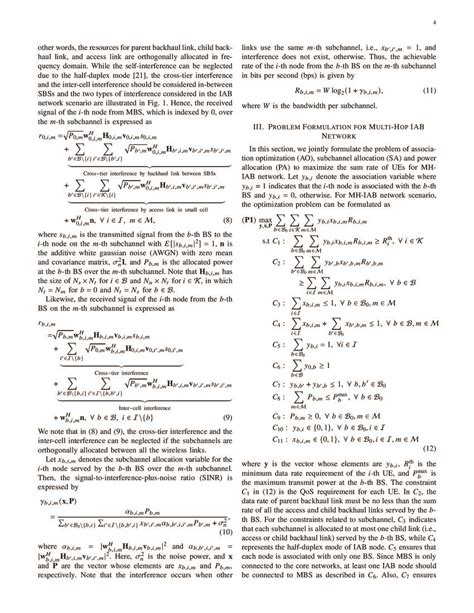 Joint Association And Resource Allocation For Multi Hop Integrated Access And Backhaul Iab