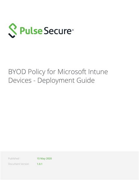 Pdf Byod Policy For Microsoft Intune Devices Deployment Guide · The