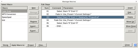 Creating A Macro Script For Studio Fade Out Audacity 3 Help Forum Audacity Forum