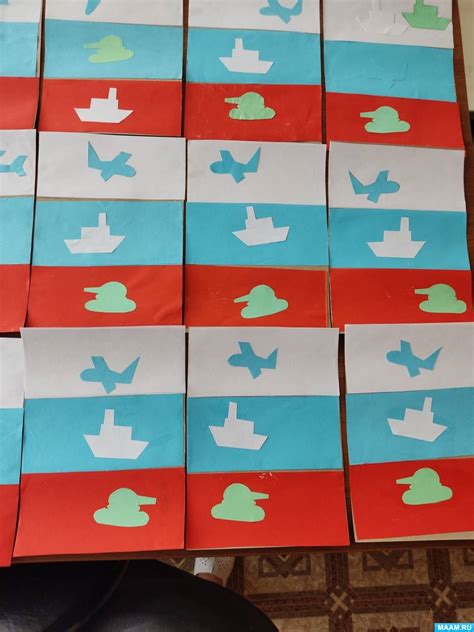 Детский мастер класс по аппликации из бумаги «Открытка для папы к 23 февраля в средней группе