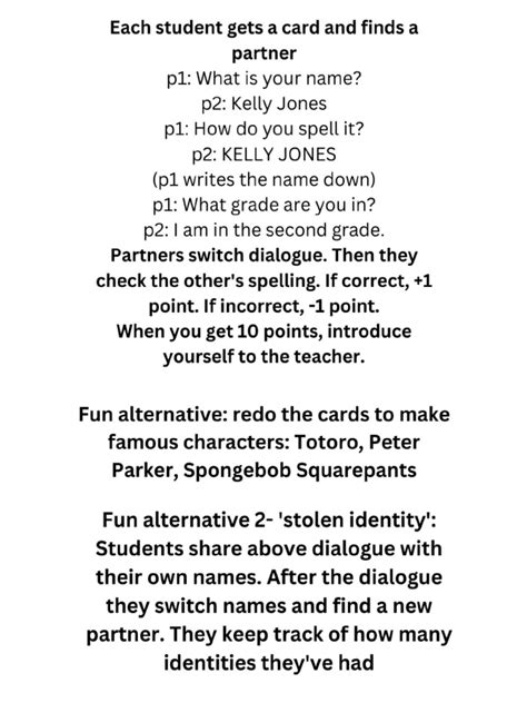 25 March Grade 6 Name Cards Pdf