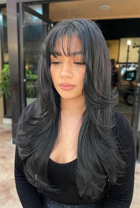 30 Stylish Bangs To Help Frame Your Face Thick Hair Styles Bangs