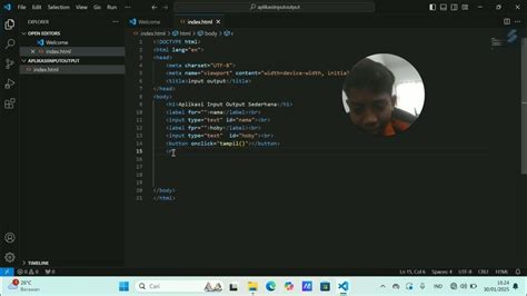 Tugas Coding Js Tutorial Mebuat Aplikasi Input Output Youtube