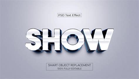 Premium PSD D Show Editable Text Effect