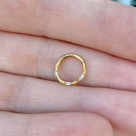 Gold Daith Jewelry Earring Simple Titanium Minimalist Daith Jewelry Small Dainty Daith Hoop