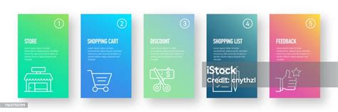 쇼핑 관련 인포그래픽 디자인 템플릿 아이콘 및 프로세스 다이어그램 프리젠 테이션 워크플로 레이아웃 배너 순서도 인포 그래픽에