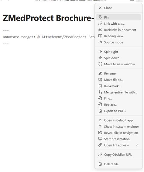 No Annotate Pdf In More Option · Issue 730 · Markmindckmobsidian