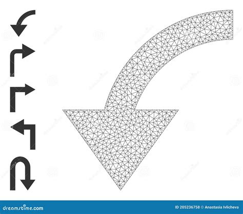 web network rotate ccw icon with simple pictograms stock vector