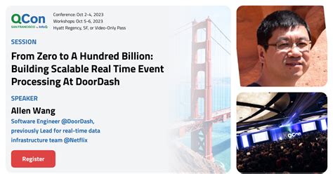 qcon san francisco 2022 from zero to a hundred billion building scalable real time event